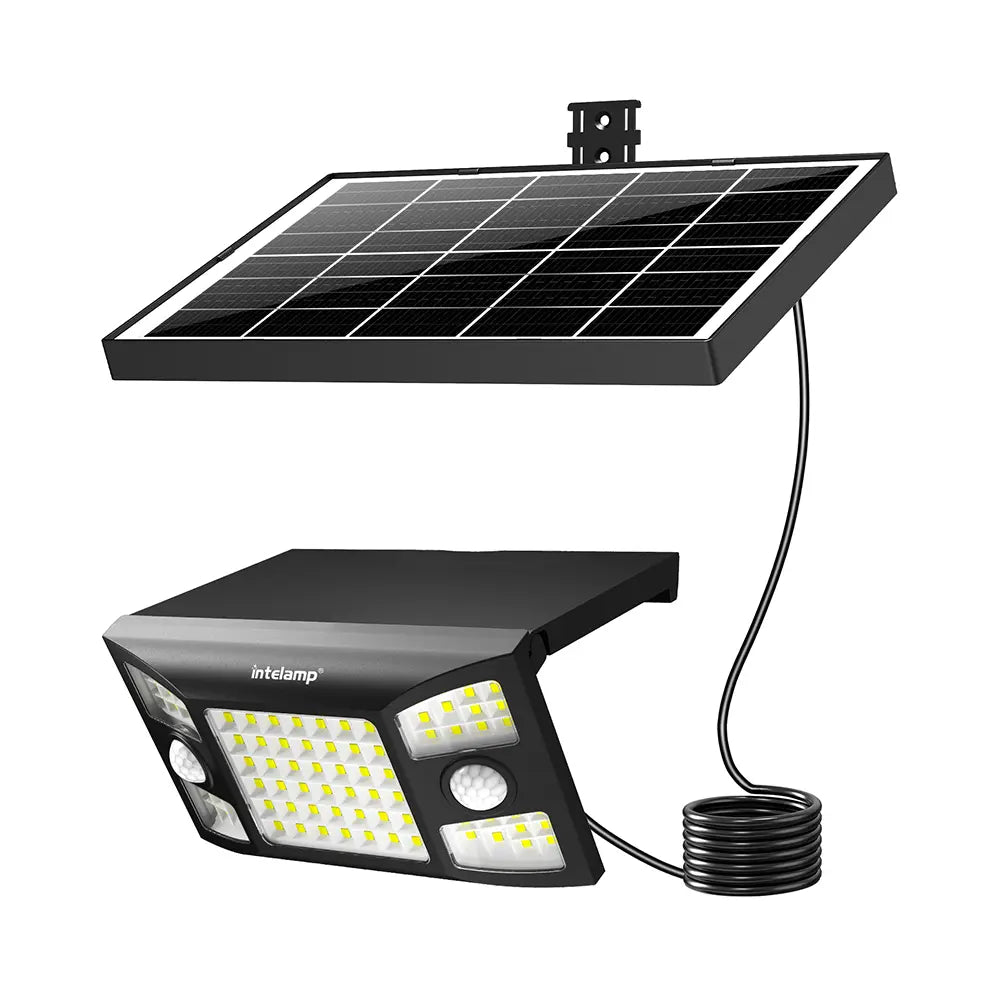 No Sun? No Problem. Solar Flood Light with Separate Panel
